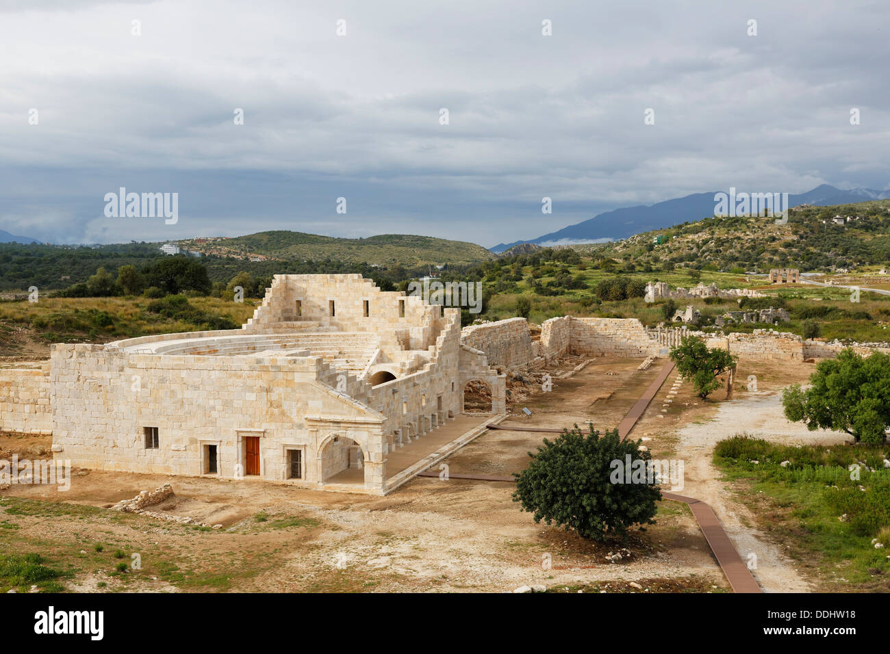 Ancient city of Patara, bouleuterion Stock Photo - Alamy