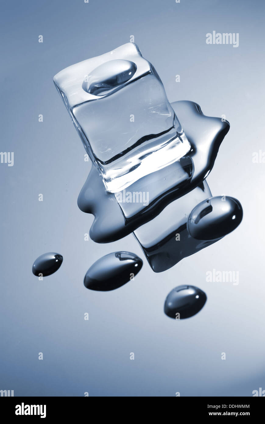 ice cube with water drops Stock Photo - Alamy
