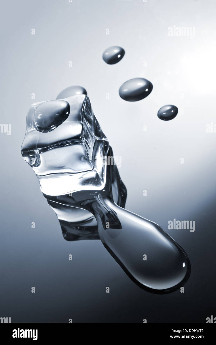 ice cube with water drops Stock Photo - Alamy
