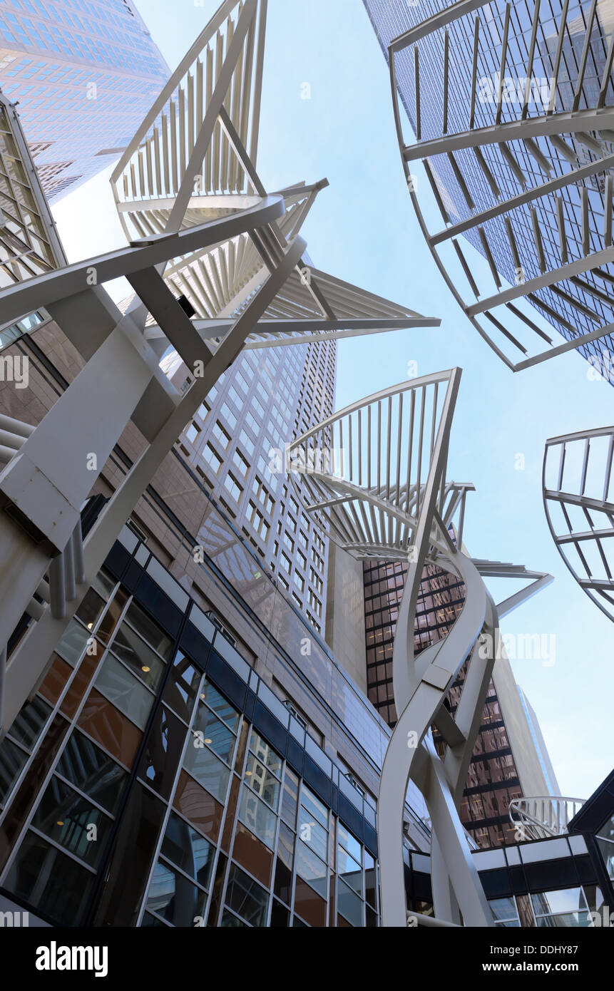 Calgary, Canada - October 7th, 2012: Skyscraper in the Downtown area of ...