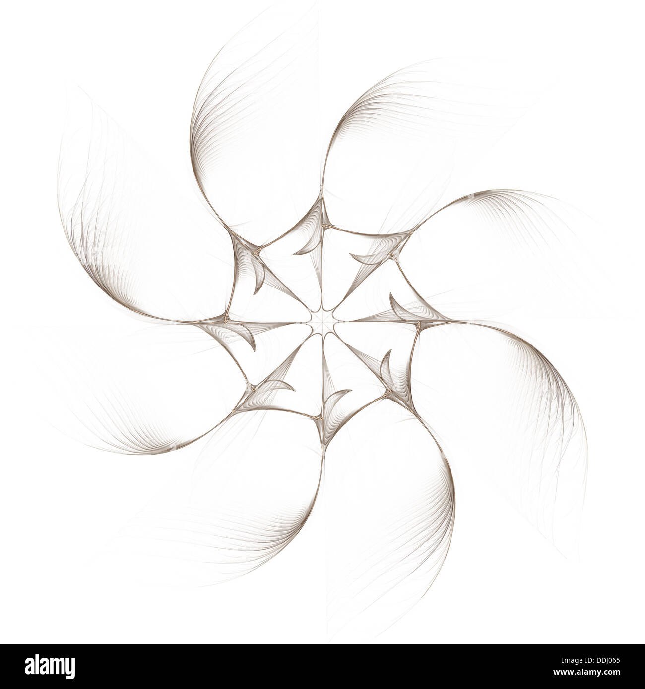 Fractal - eight-pointed abstract shape on a white background Stock ...