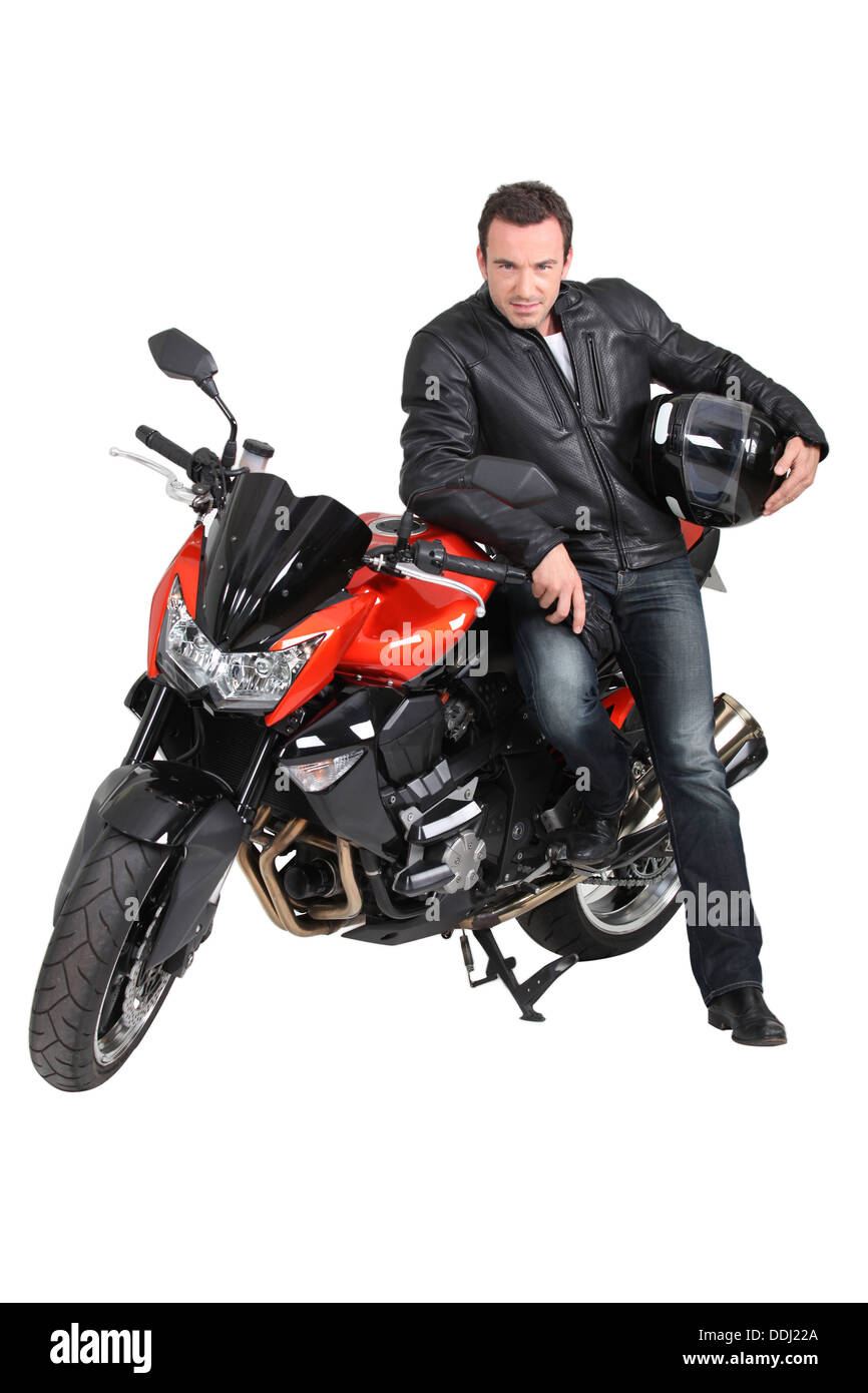 Leaning bike Cut Out Stock Images & Pictures - Alamy