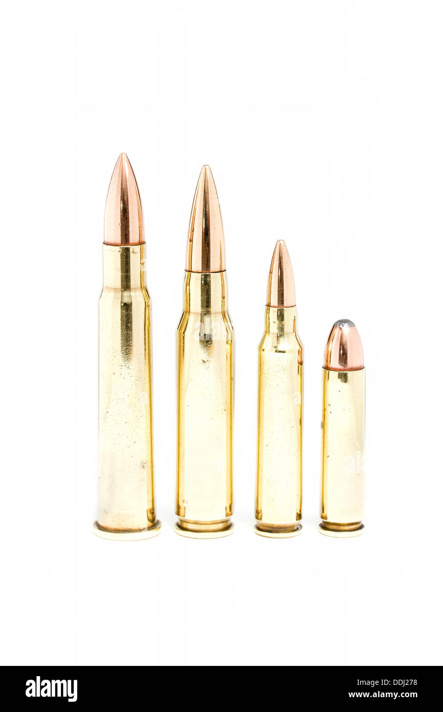 Line of bullets on a white background Stock Photo - Alamy