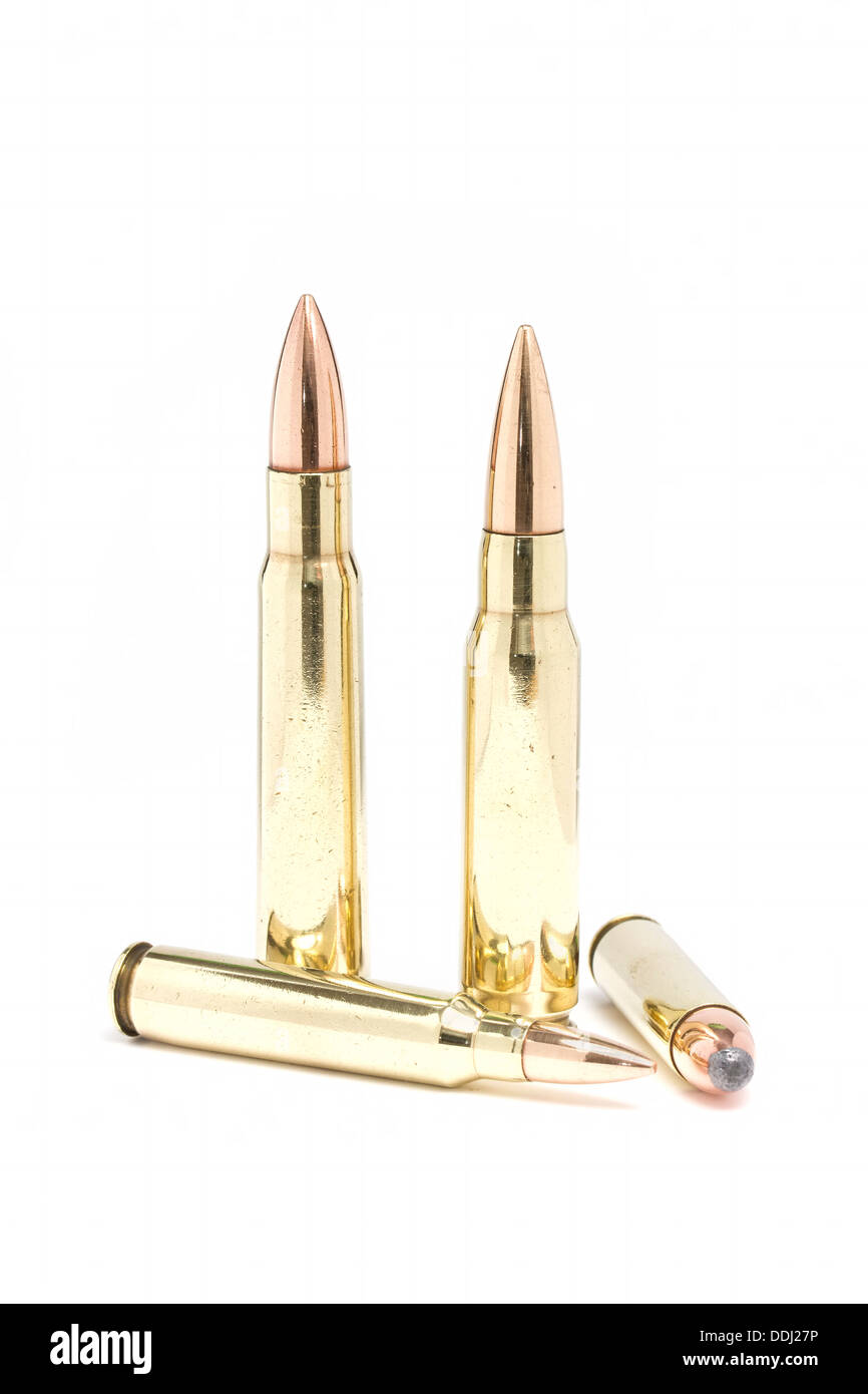 Four bullets on a white background Stock Photo - Alamy