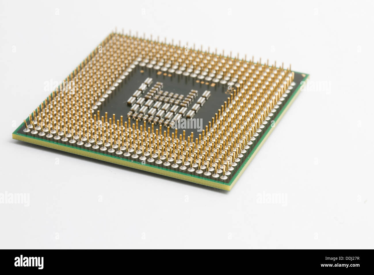 Cpu processor chip on white background Stock Photo - Alamy