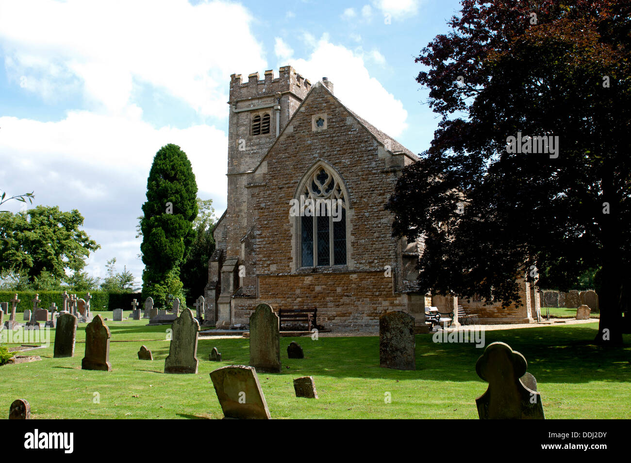 St. Peter`s Church, Little Rissington, Gloucestershire, England, UK ...