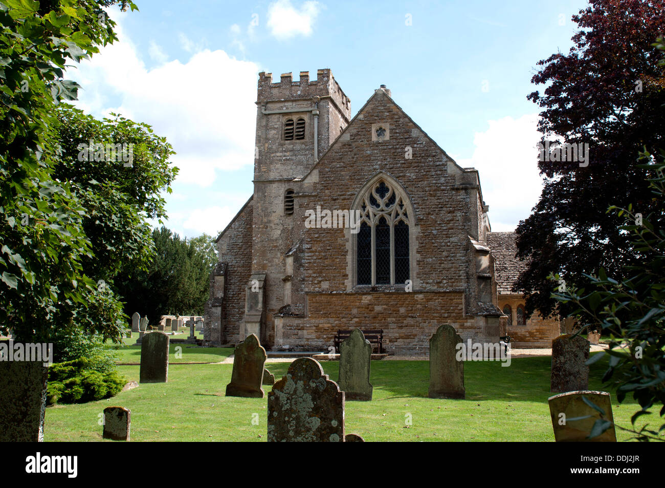 St. Peter`s Church, Little Rissington, Gloucestershire, England, UK ...