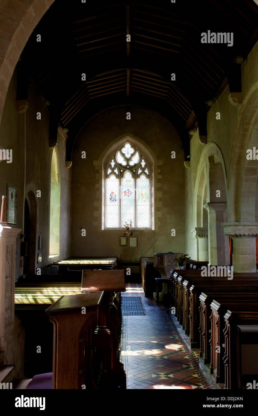 St. Peter`s Church, Little Rissington, Gloucestershire, England, UK ...