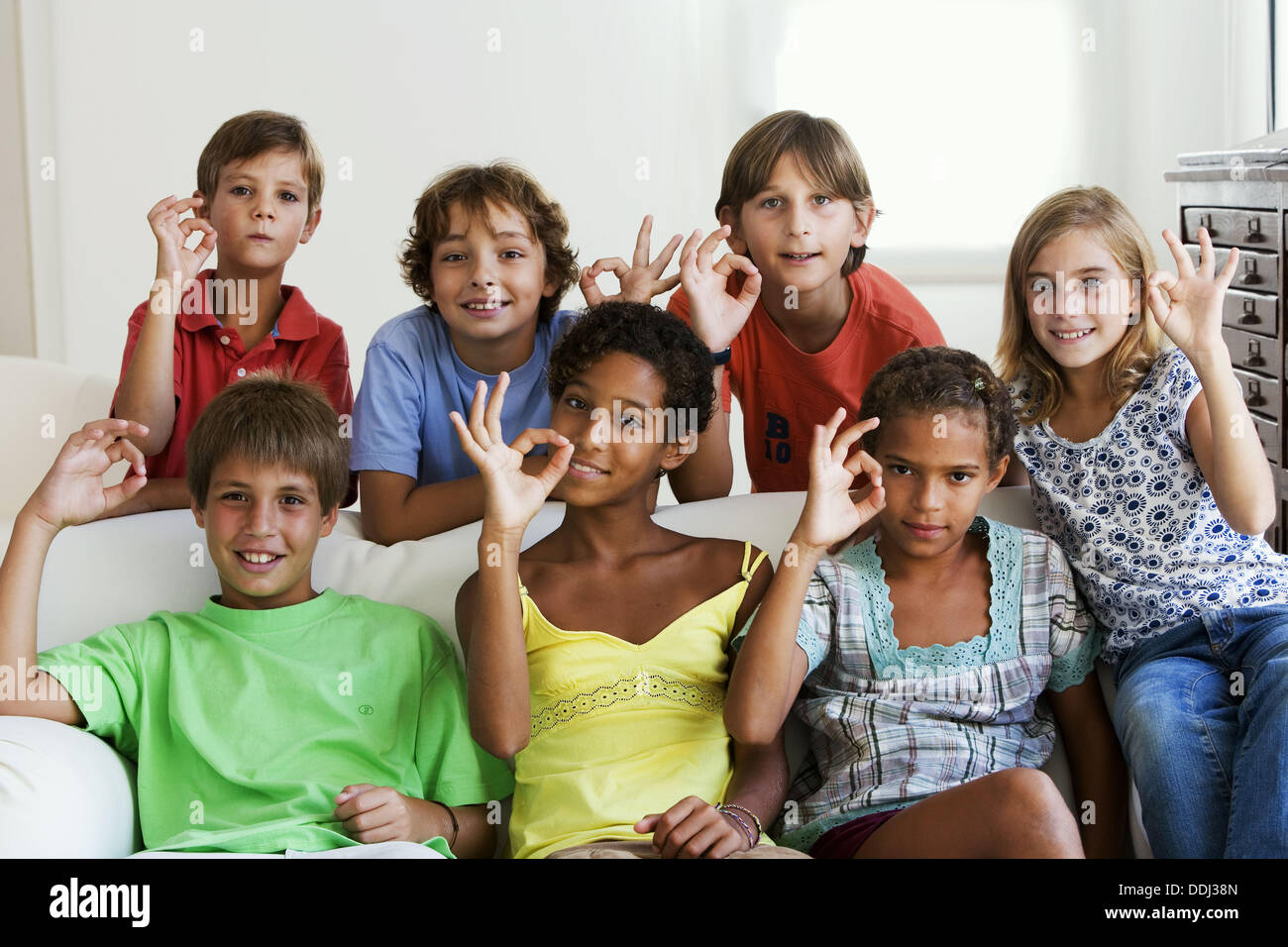 Children playing its ok to play it is ok hi-res stock photography and ...