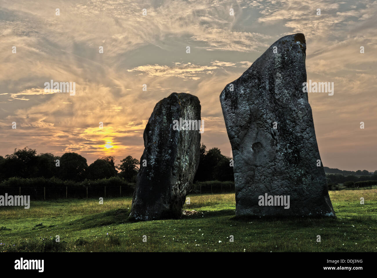 Part of Avebury Stone Circle, Wiltshire. The largest stone circle in ...