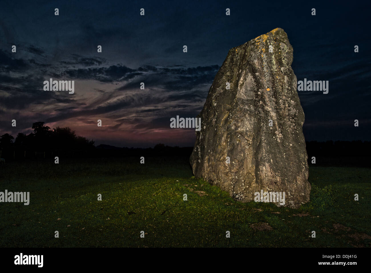 Part of Avebury Stone Circle, Wiltshire. The largest stone circle in ...