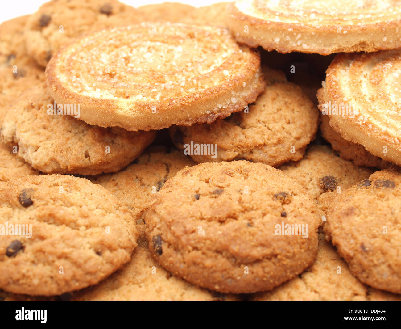 Cookies on a white background Stock Photo - Alamy