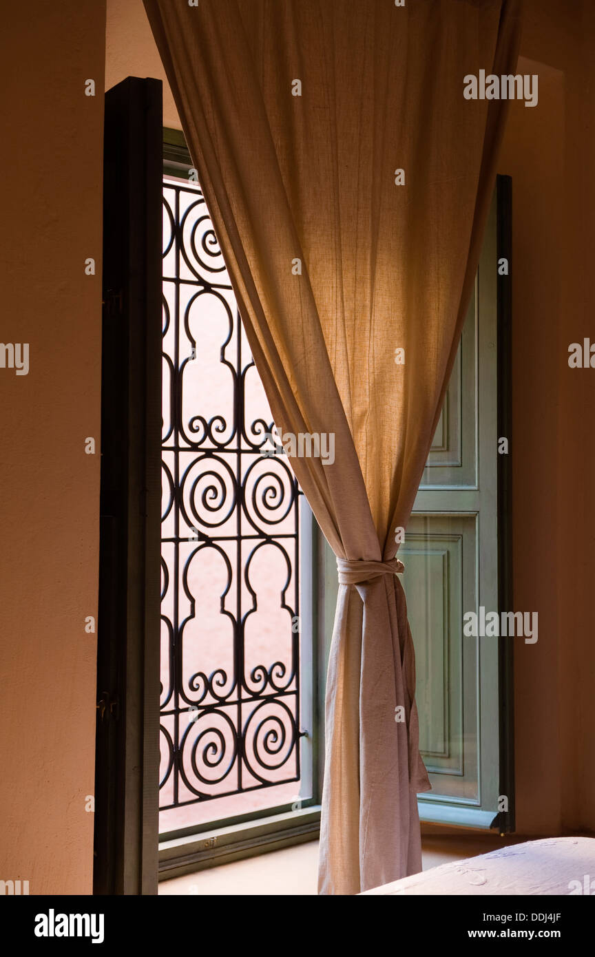Window details of Riad in Marrakesh Medina Stock Photo - Alamy
