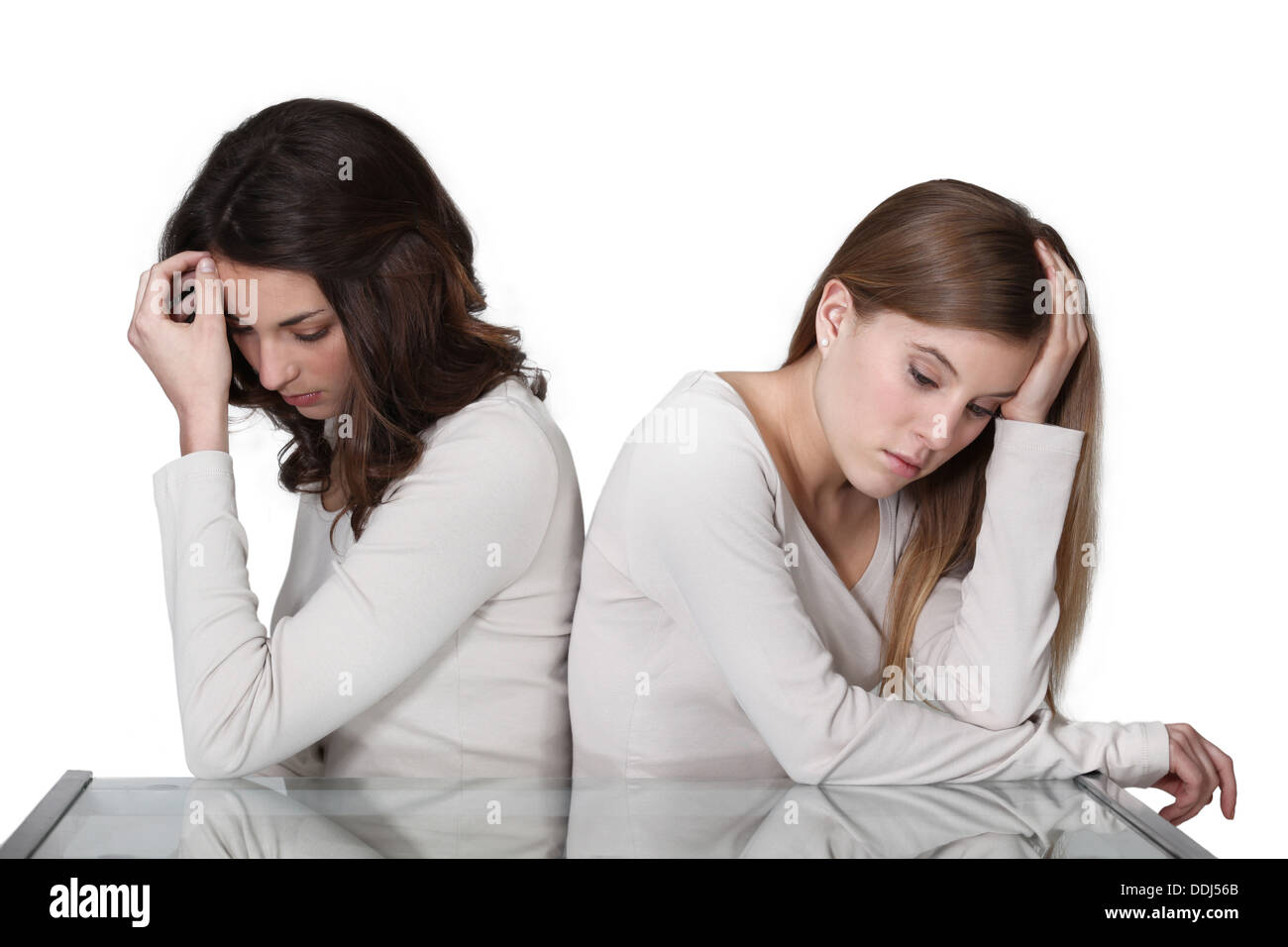 Two woman arguing Stock Photo - Alamy