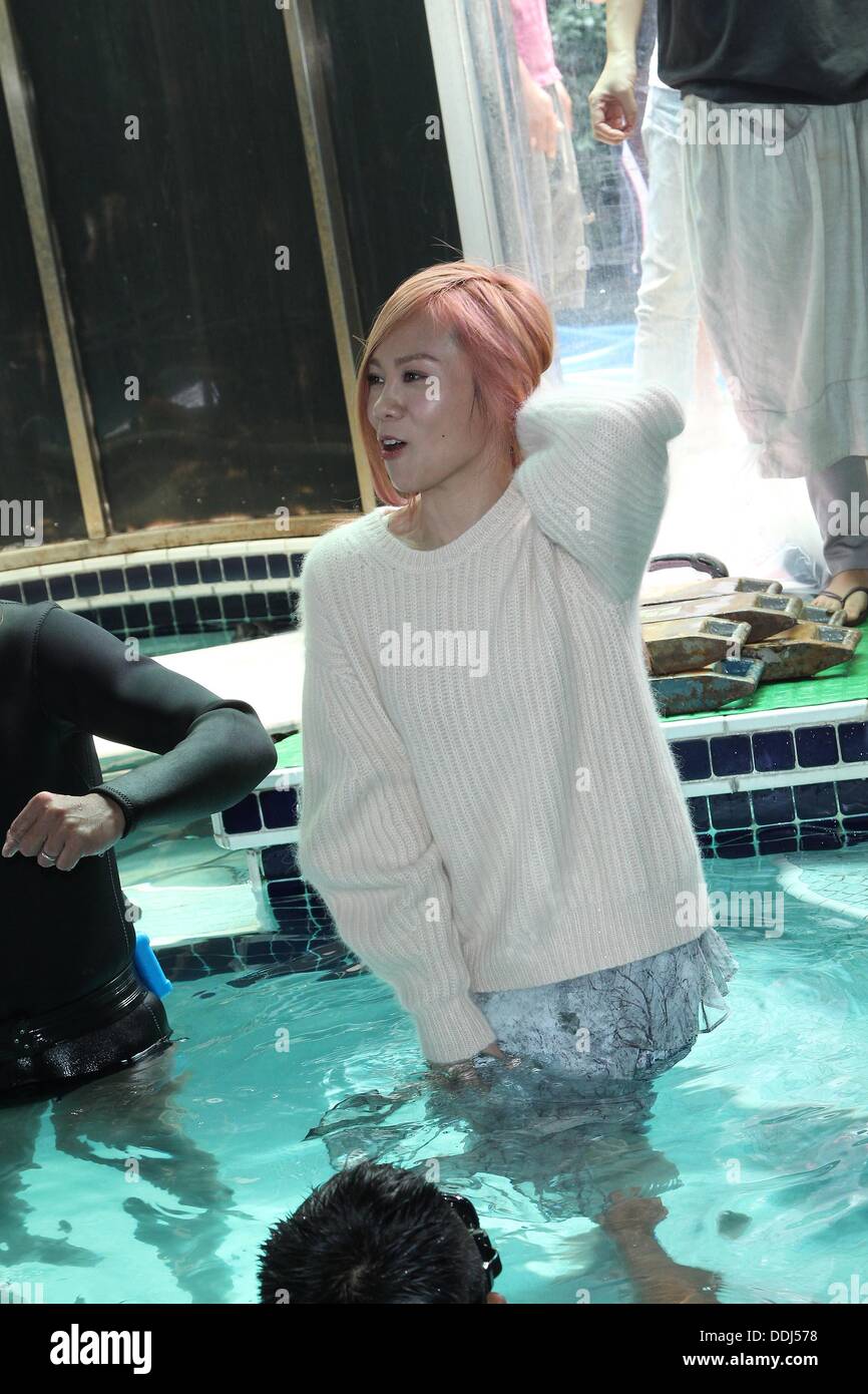 Singer Tanya shoots MV for her new song in Taipei,China on Monday ...