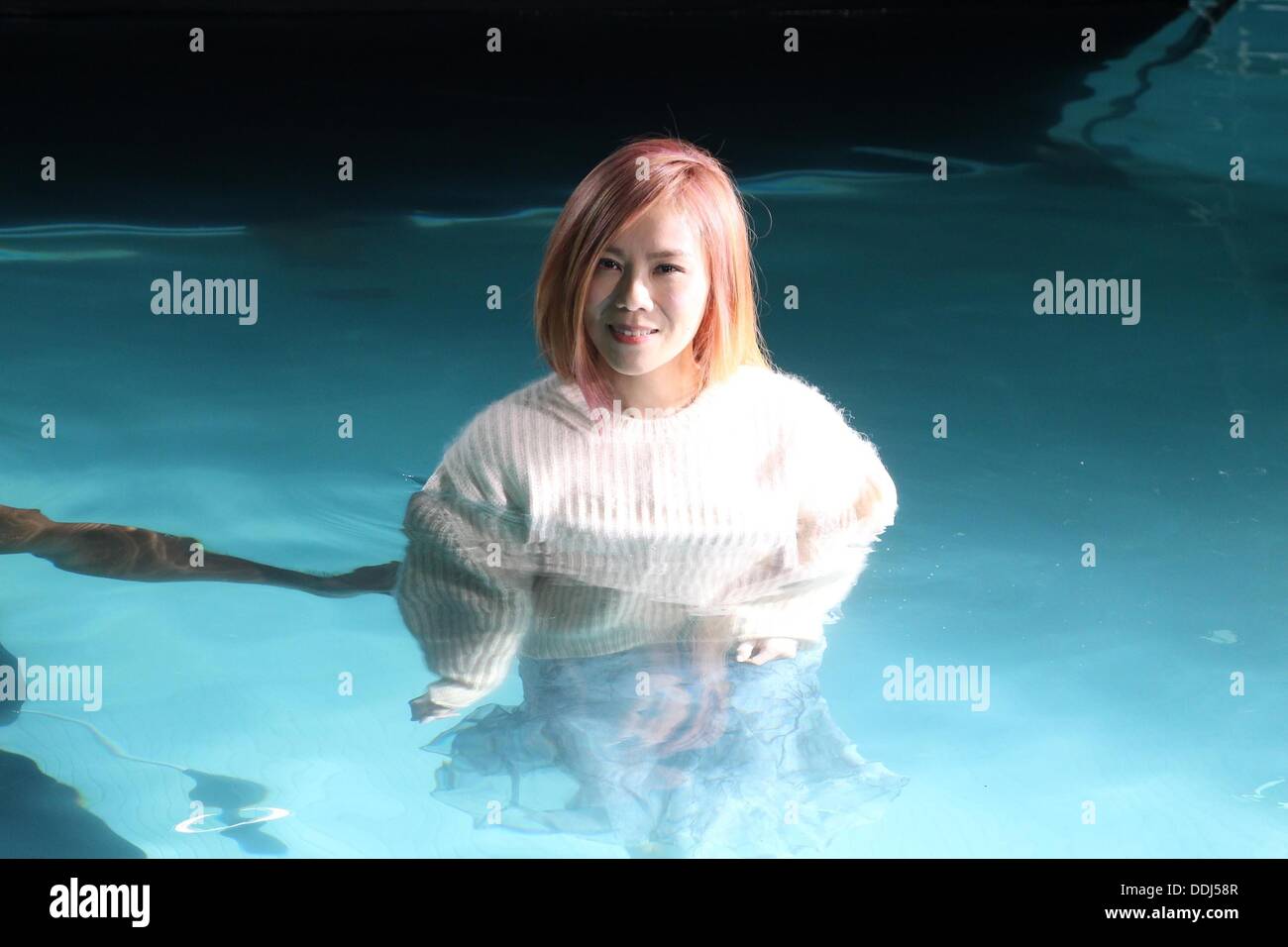 Singer Tanya shoots MV for her new song in Taipei,China on Monday ...