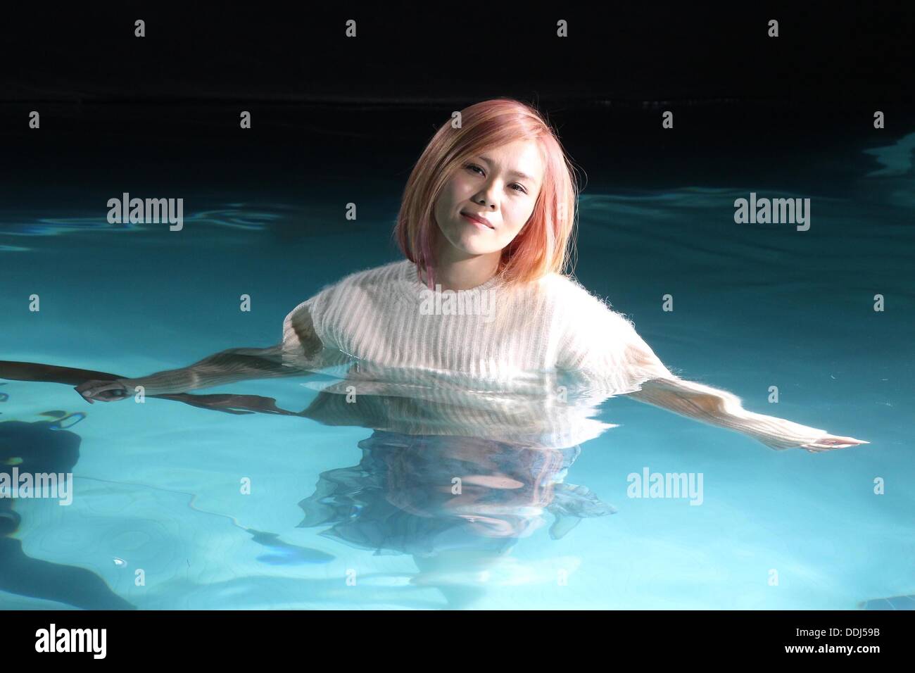 Singer Tanya shoots MV for her new song in Taipei,China on Monday ...