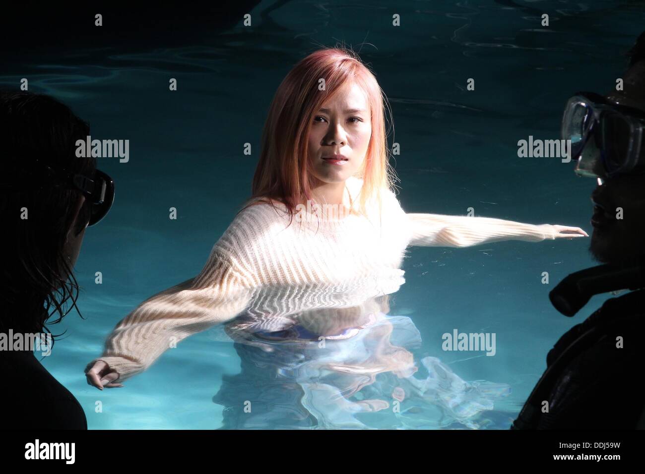 Singer Tanya shoots MV for her new song in Taipei,China on Monday ...