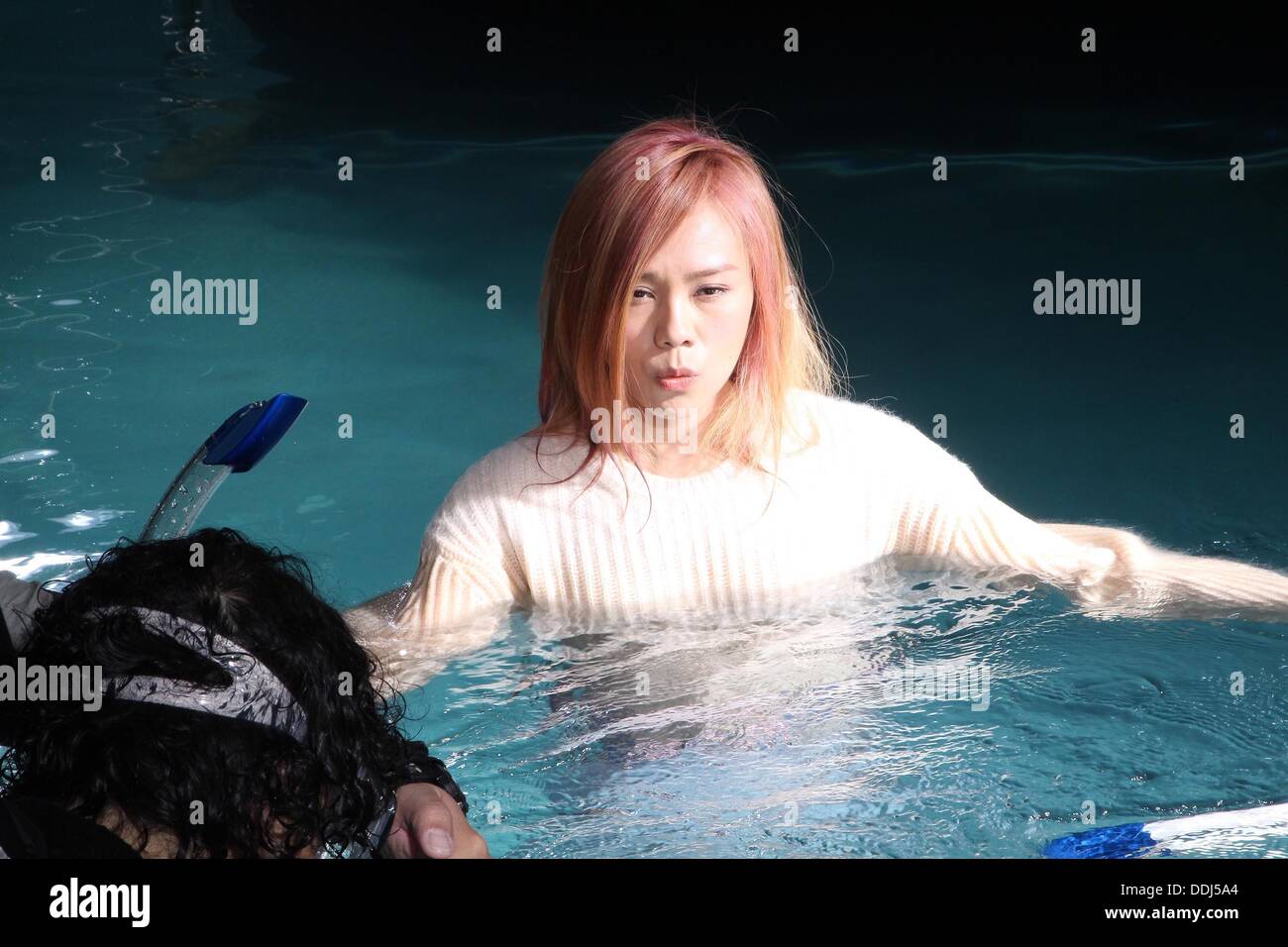 Singer Tanya shoots MV for her new song in Taipei,China on Monday ...