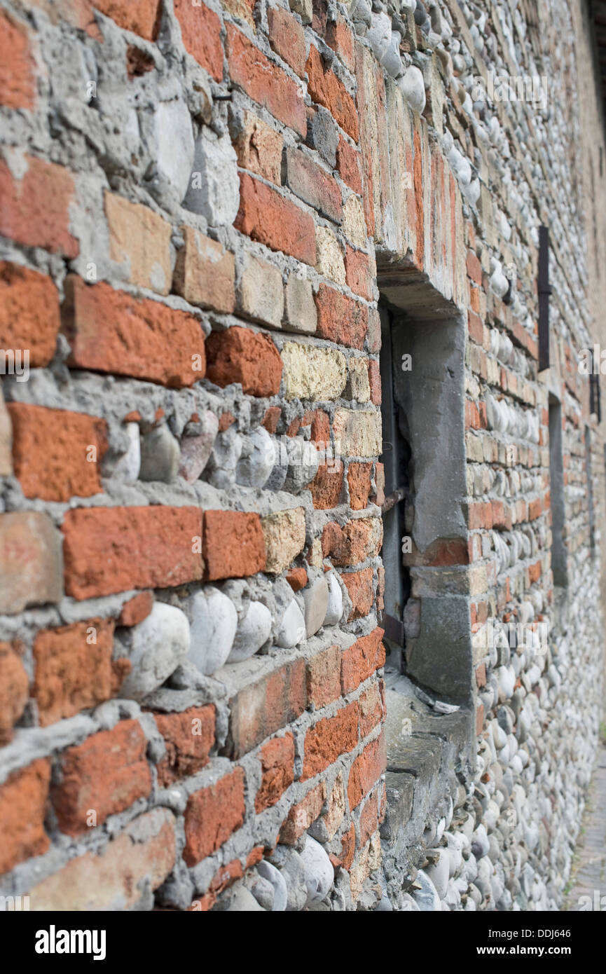 Italy, Construction of house wall Stock Photo - Alamy