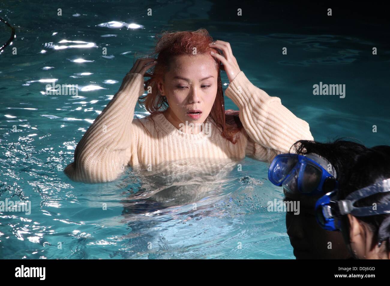 Singer Tanya shoots MV for her new song in Taipei,China on Monday ...