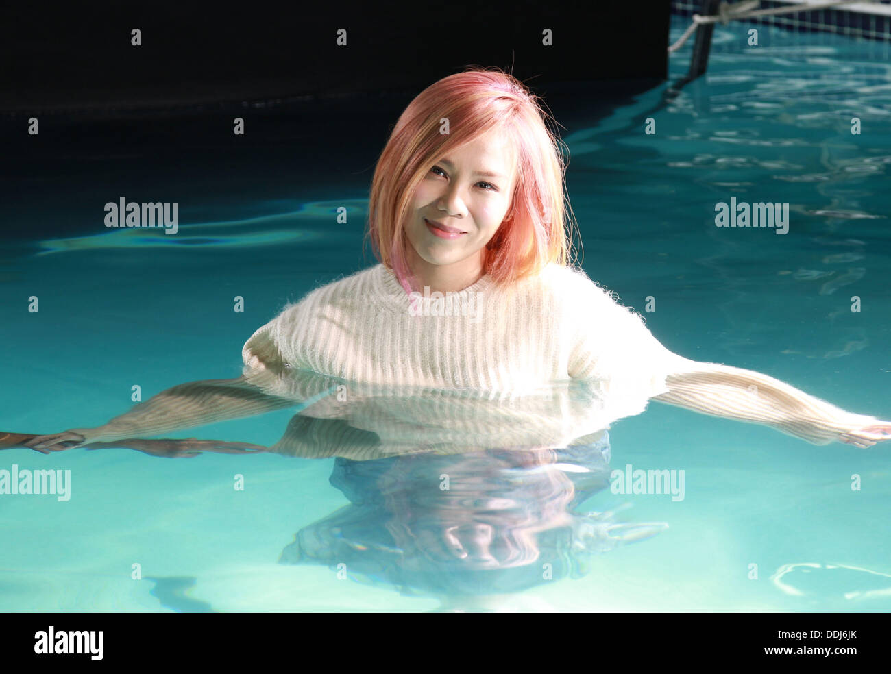 Singer Tanya shoots MV for her new song in Taipei,China on Monday ...