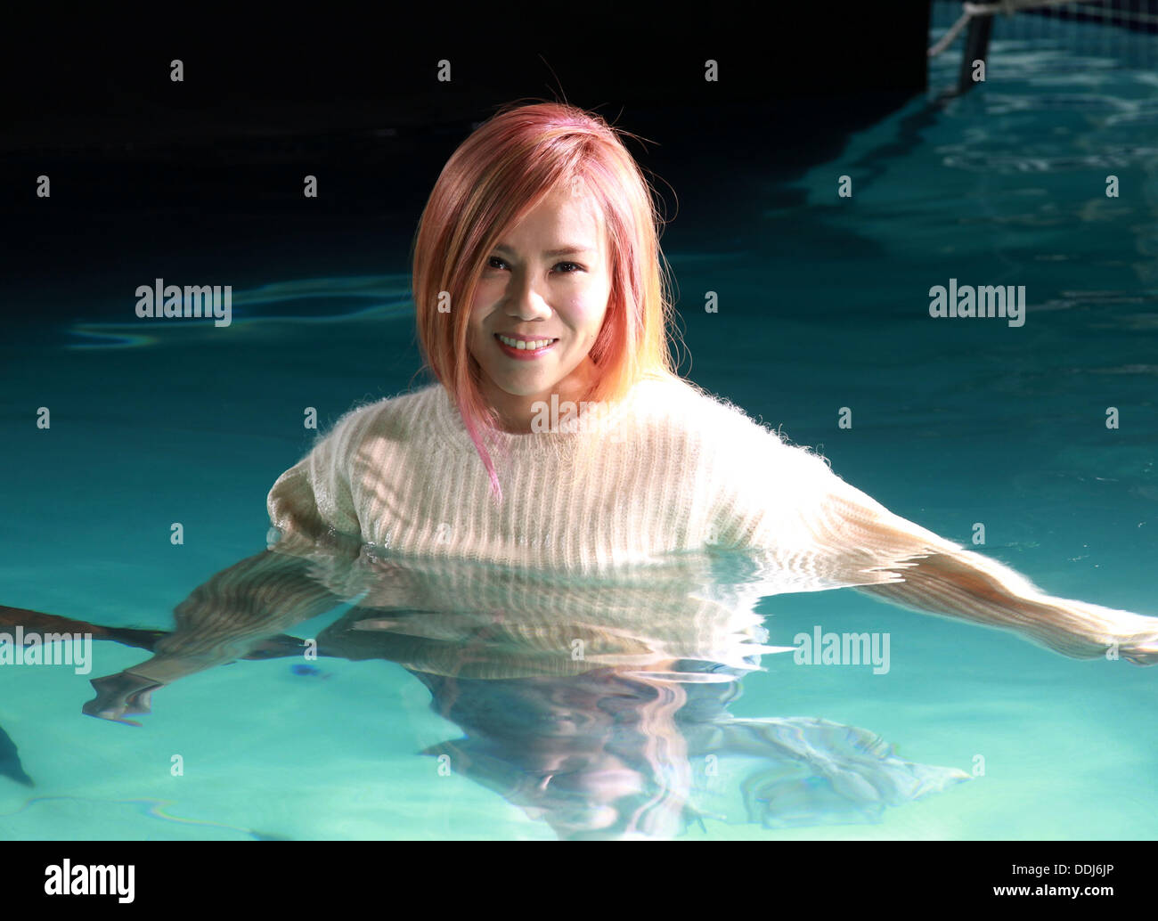 Singer Tanya shoots MV for her new song in Taipei,China on Monday ...