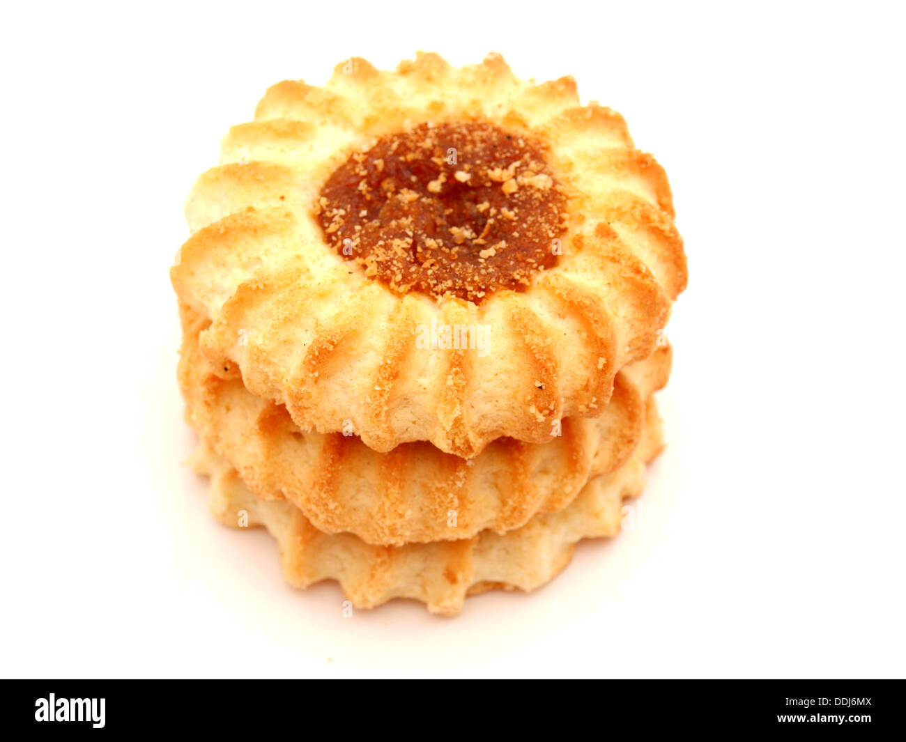 Cookies on a white background Stock Photo - Alamy