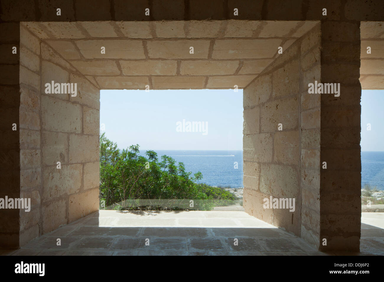 Can Lis, Mallorca, Spain. Architect: Utzon, Jorn, 1971. Living Room ...