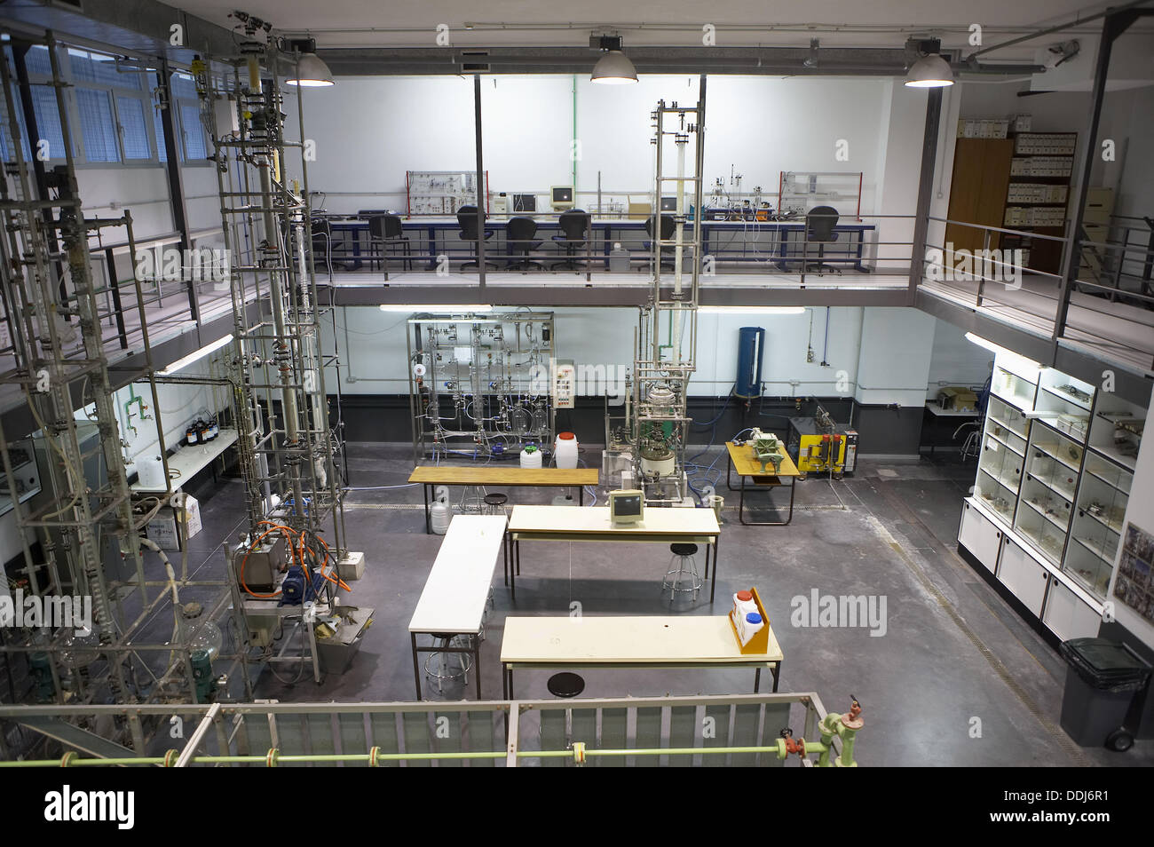 Distillation towers, Laboratory of Industrial Chemistry, Department of ...