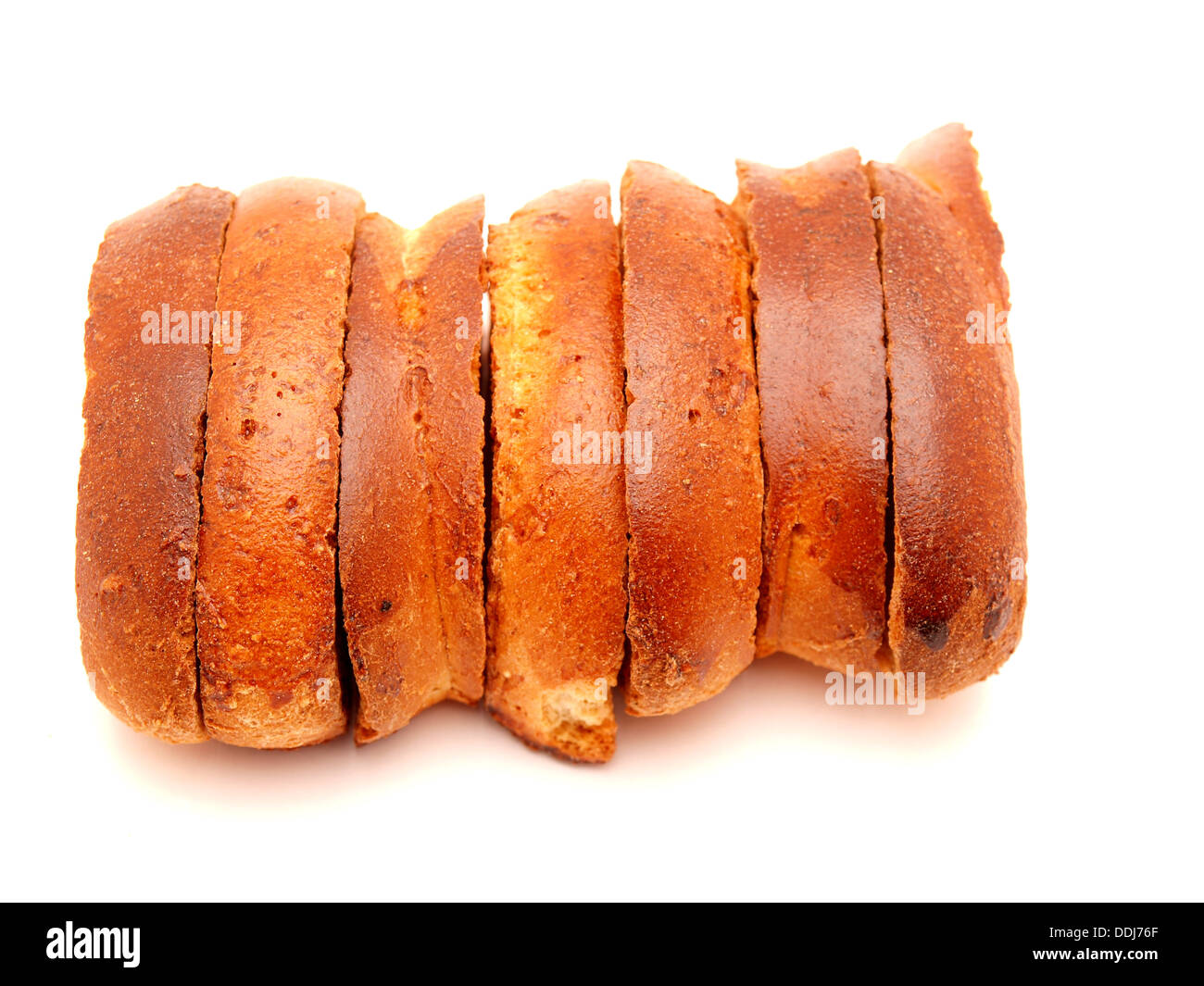 Crackers on a white background Stock Photo - Alamy