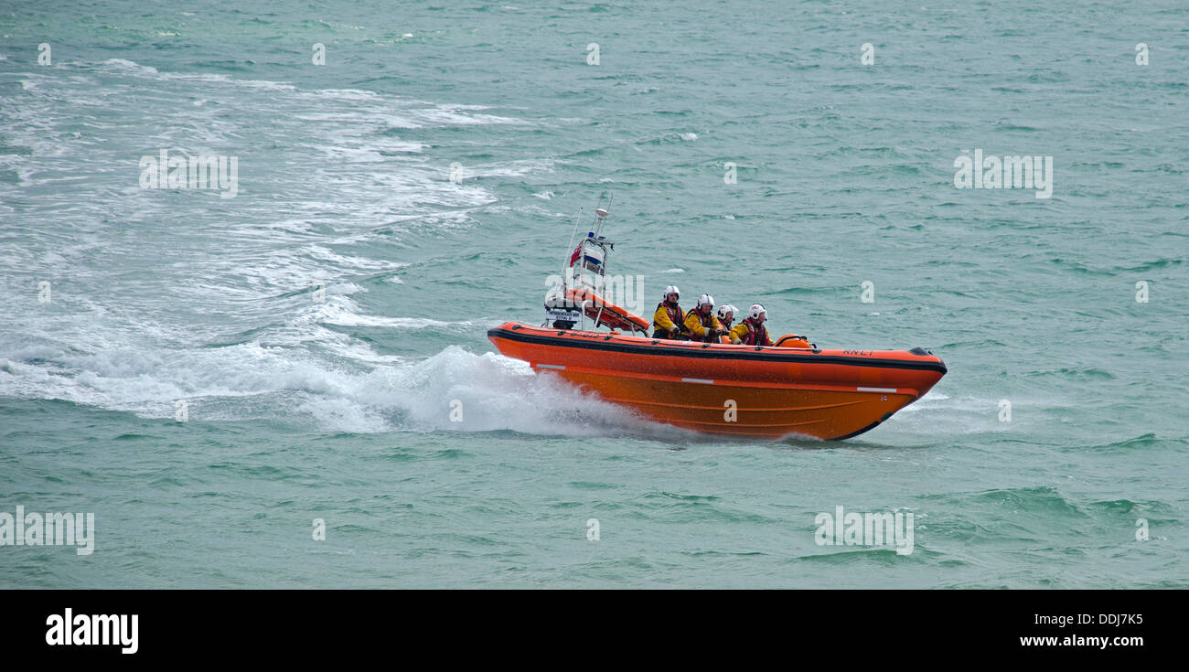 walmer lifeboat at sea Stock Photo - Alamy