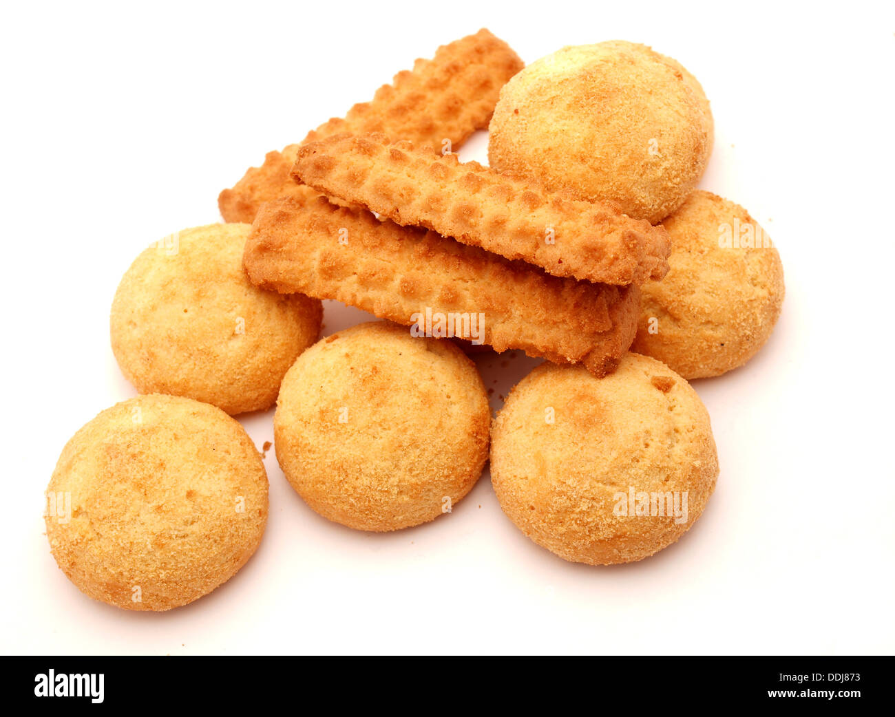 Cookies on a white background Stock Photo - Alamy