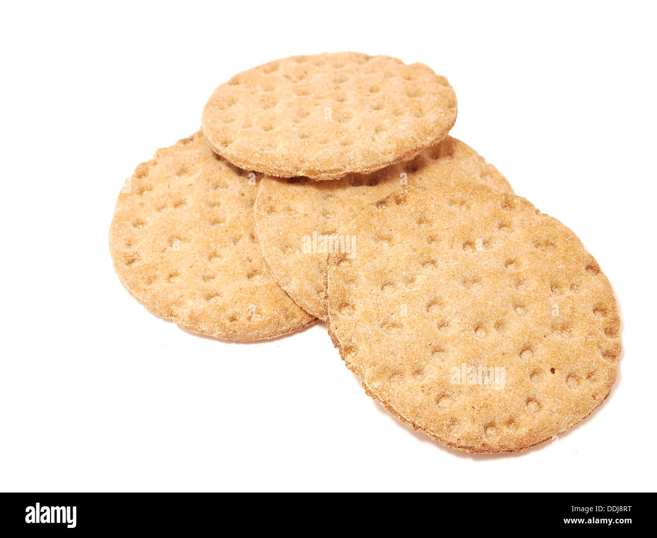Crackers on a white background Stock Photo - Alamy