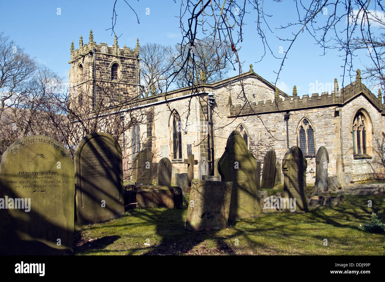 saint-Edmund Church Castleton Derbyshire Stock Photo - Alamy