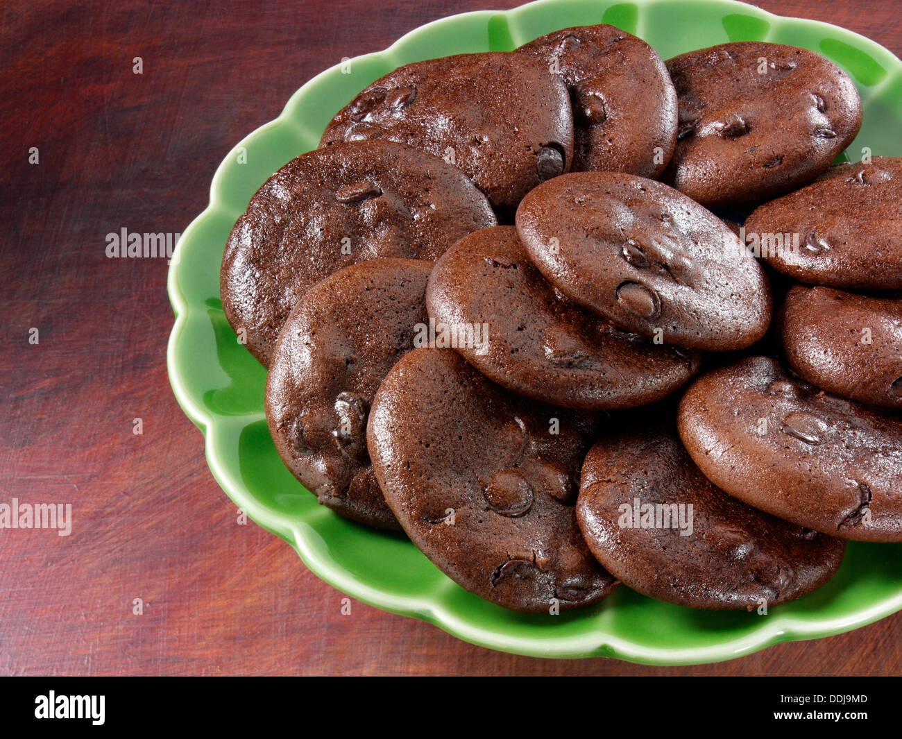 American chocolate truffle cookies sweet snacks Stock Photo - Alamy