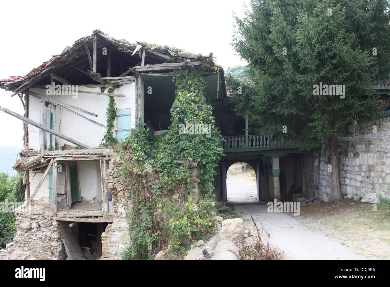 Ruins of the inner gate of the monastery of the transfiguration of God ...