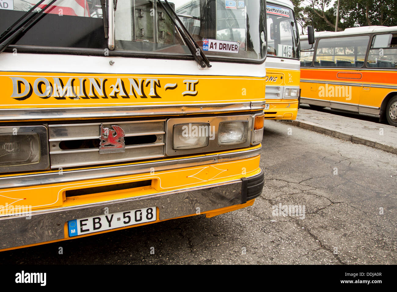 Valletta bus station, Malta Stock Photo - Alamy