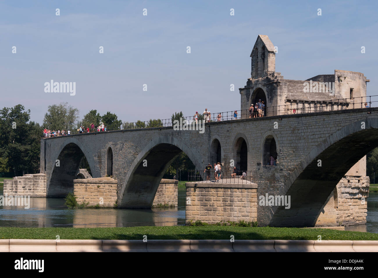 Saint Bénezet bridge, Avignon referred to in the song, "Sur le pont d ...