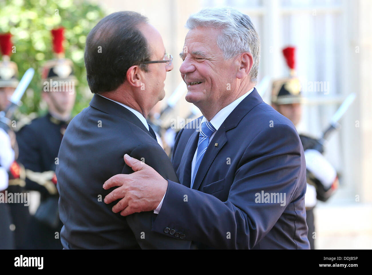 Paris, Germany. 03rd Sep, 2013. German President Joachim Gauck (R) is ...