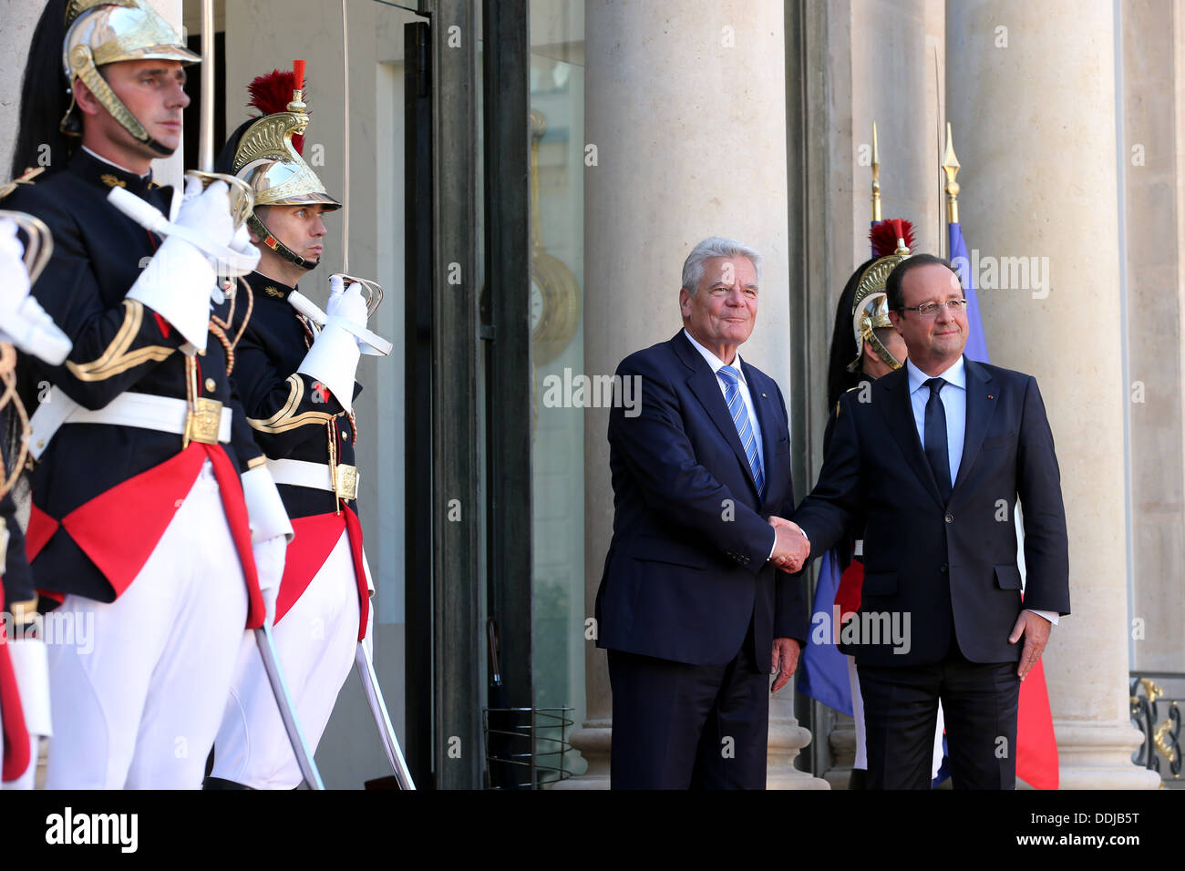 Paris, Germany. 03rd Sep, 2013. German President Joachim Gauck (L) is ...