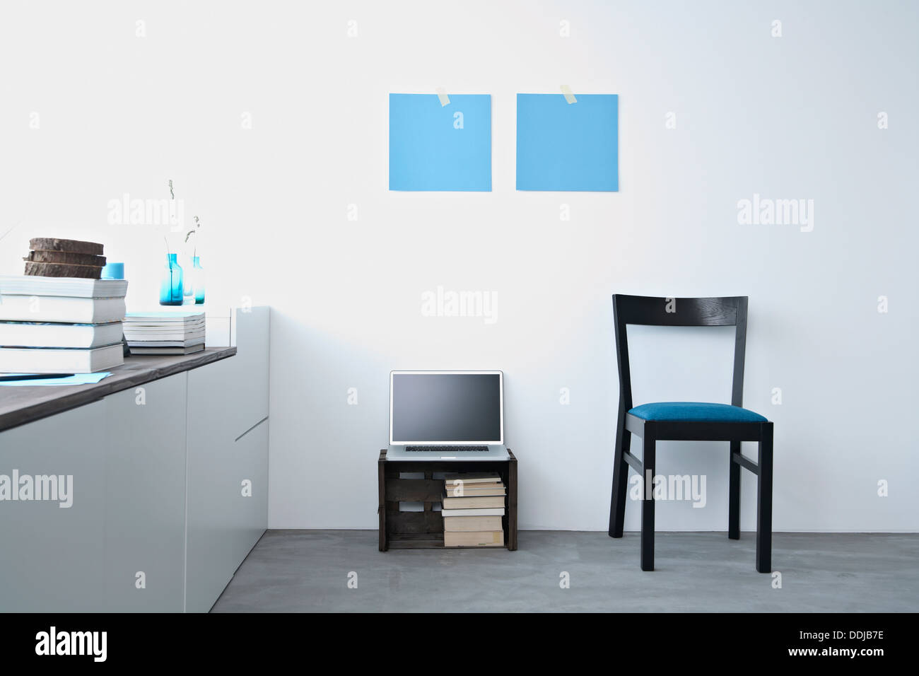 Germany, North Rhine Westphalia, Interior of home office Stock Photo ...