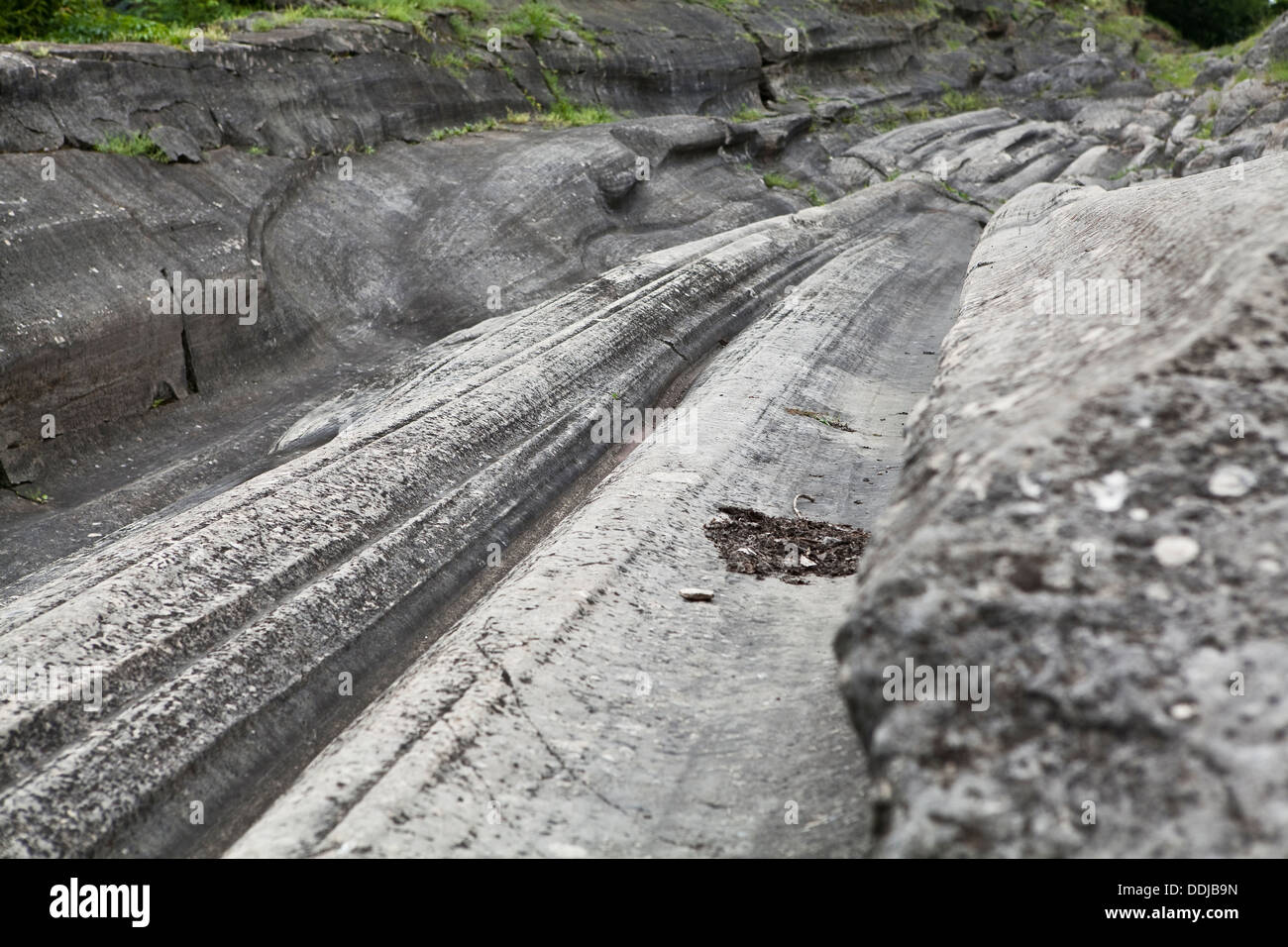 Glacial Grooves are pictured in Kelleys Island, Ohio Stock Photo - Alamy