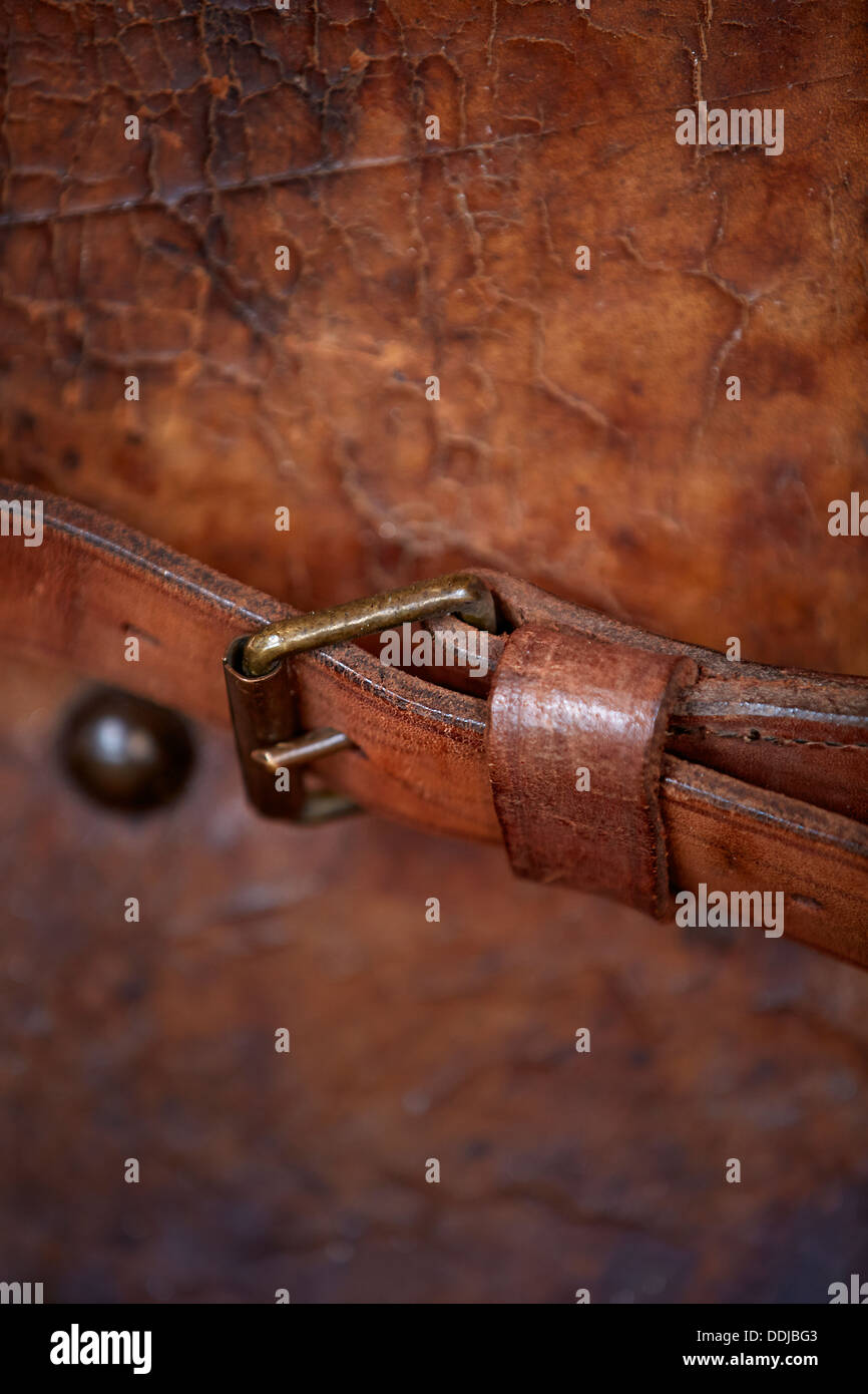 Old brown buckle hi-res stock photography and images - Alamy