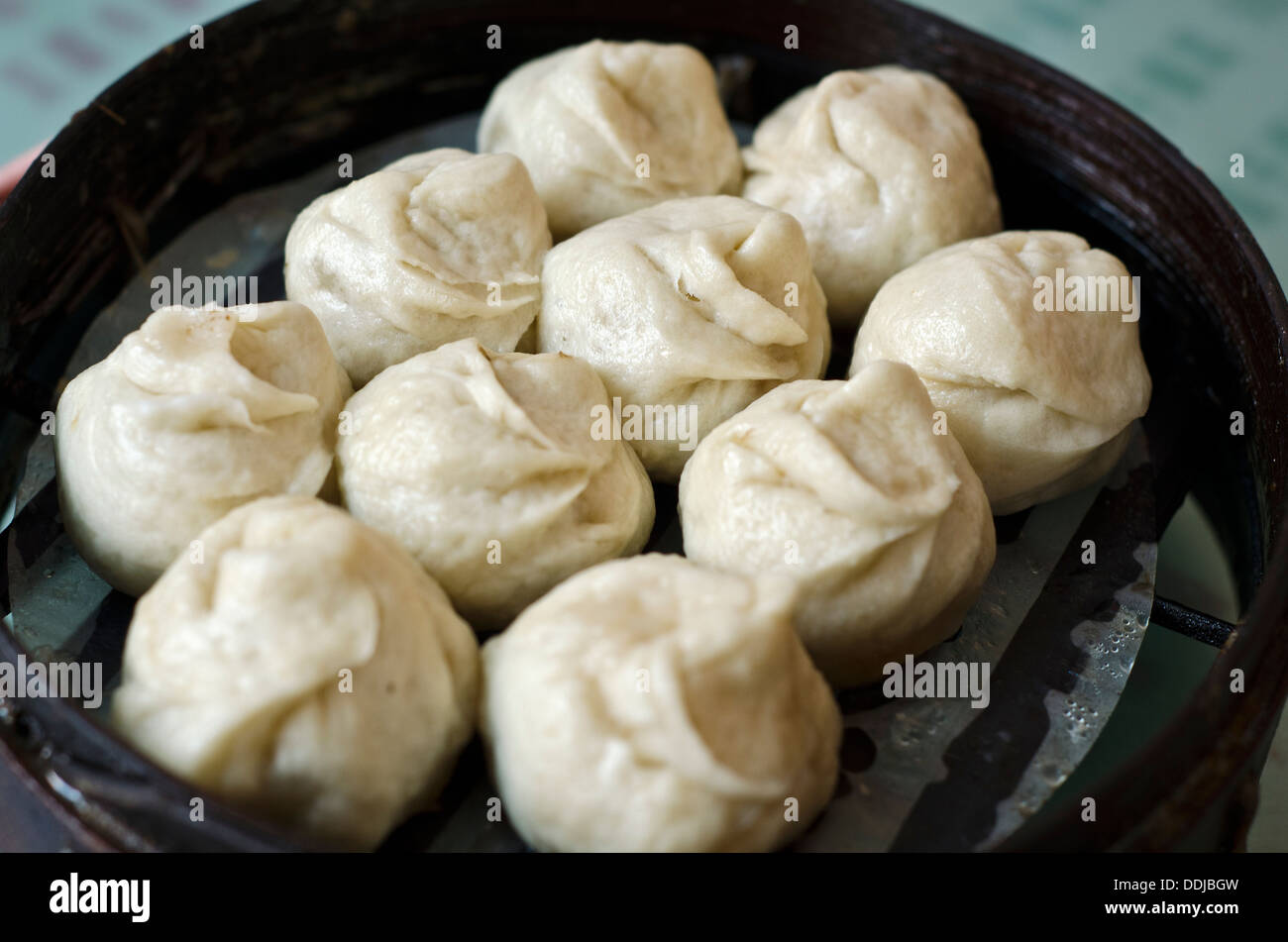 Dim sum ,Chinese dumplings from roadside restaurant in Guangzhou Stock ...