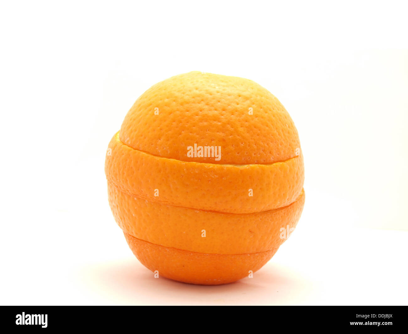 Orange on a white background Stock Photo - Alamy