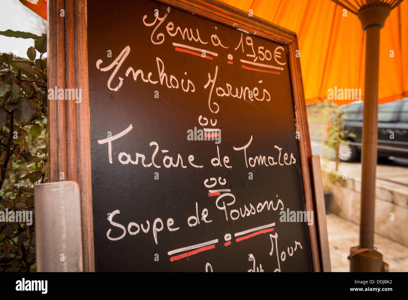 Handwritten French Restaurant Menu High Resolution Stock Photography ...