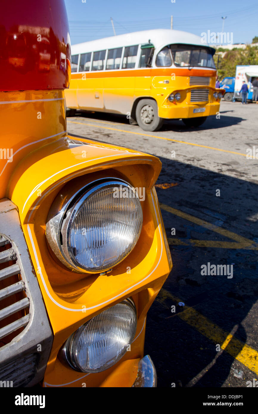 Valletta bus station, Malta Stock Photo - Alamy