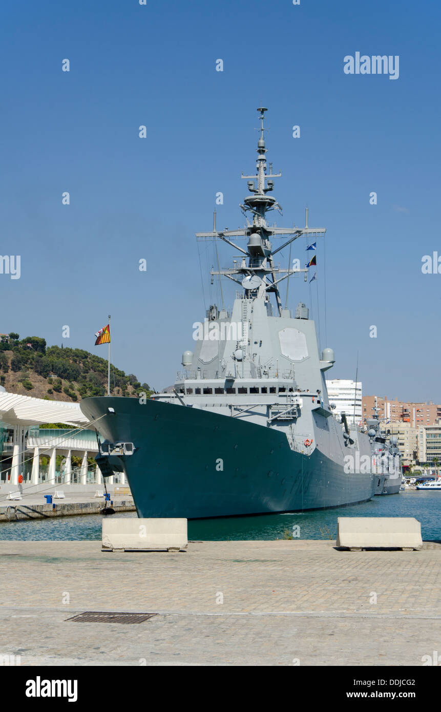 Spanish navy frigate F103 BLAS DE LEZO of the Nato in the port of ...