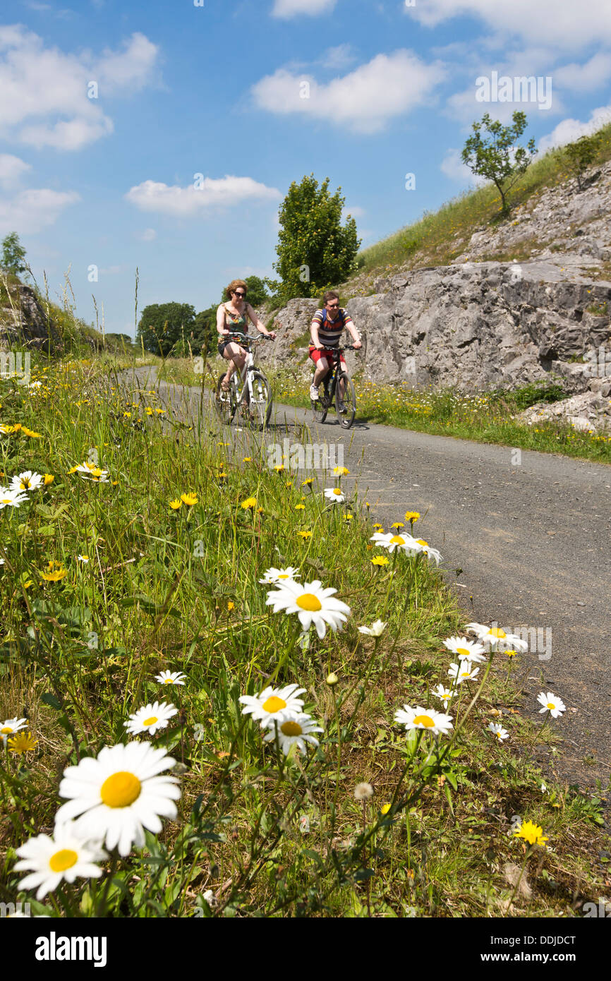 The Tissington Bike Cycle Trail in Derbyshire that runs from Ashbourne ...